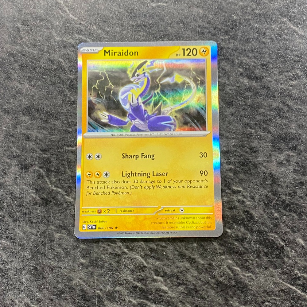 Pre-owned 2023 Miraidon 080/198 Pokemon Card - Own4Less